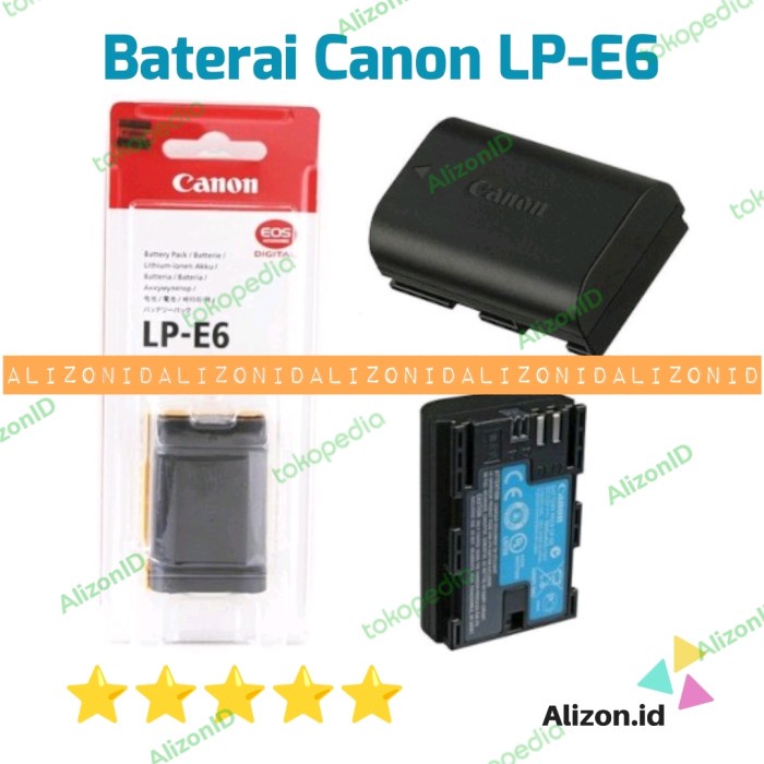 Jual Baterai Canon LP-E6 Battery LPE6 LPE6N LP-E6N 5D 6D 7D 60D 70D 80D 90D | Shopee Indonesia