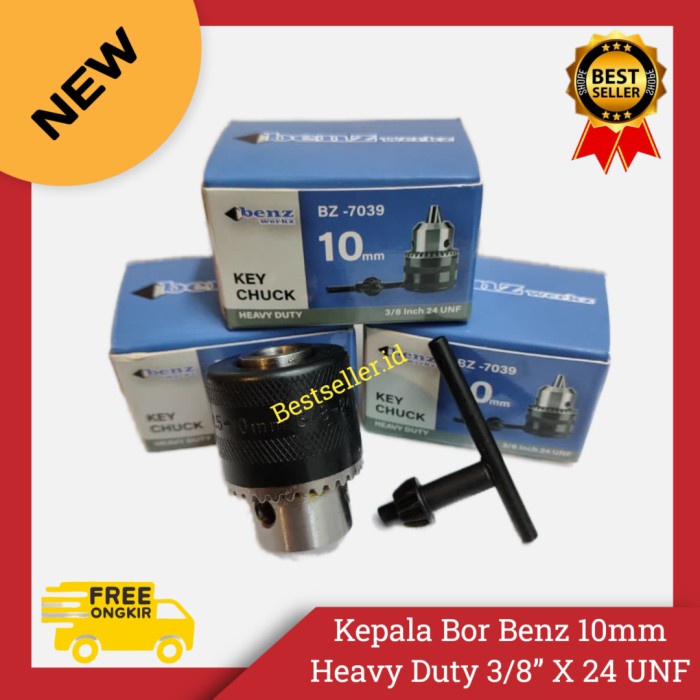 Jual Produk Terbaru Kepala Bor Benz 10Mm Heavy Duty / Drill Chuck 10Mm ...