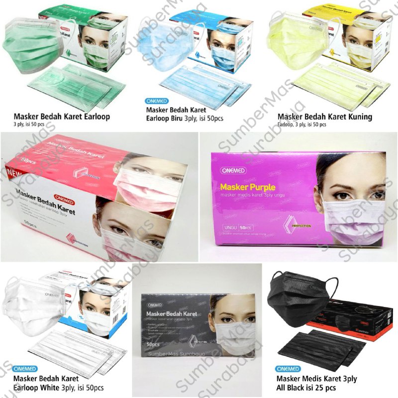 Jual Masker bedah onemed medis 3ply | Shopee Indonesia