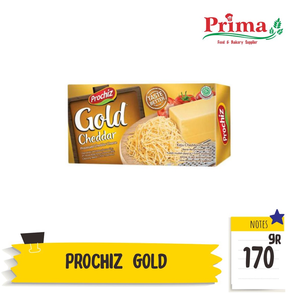 Jual Prochiz gold cheddar 170gr | Shopee Indonesia