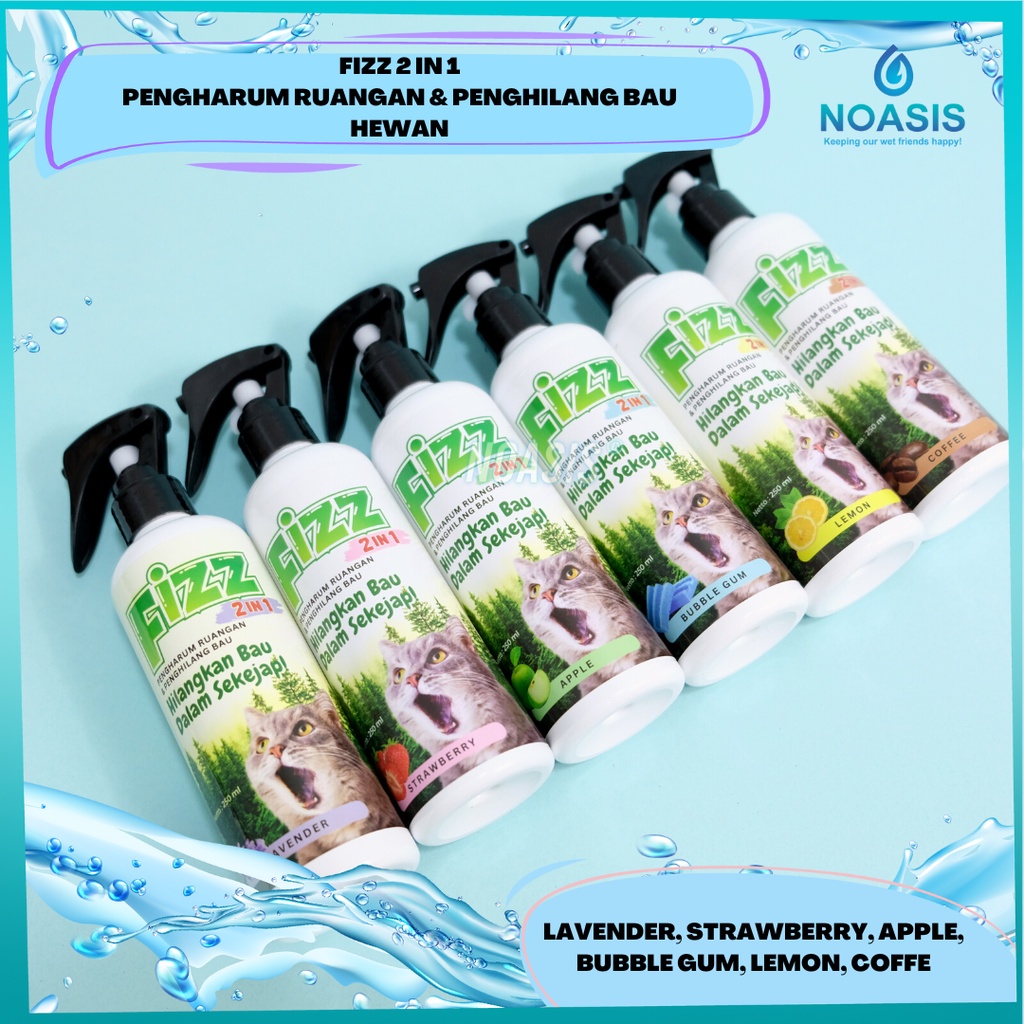 Jual FIZZ SPRAY 2 IN 1 Pengharum Ruangan Dan Penghilang Bau Hewan 250 ...