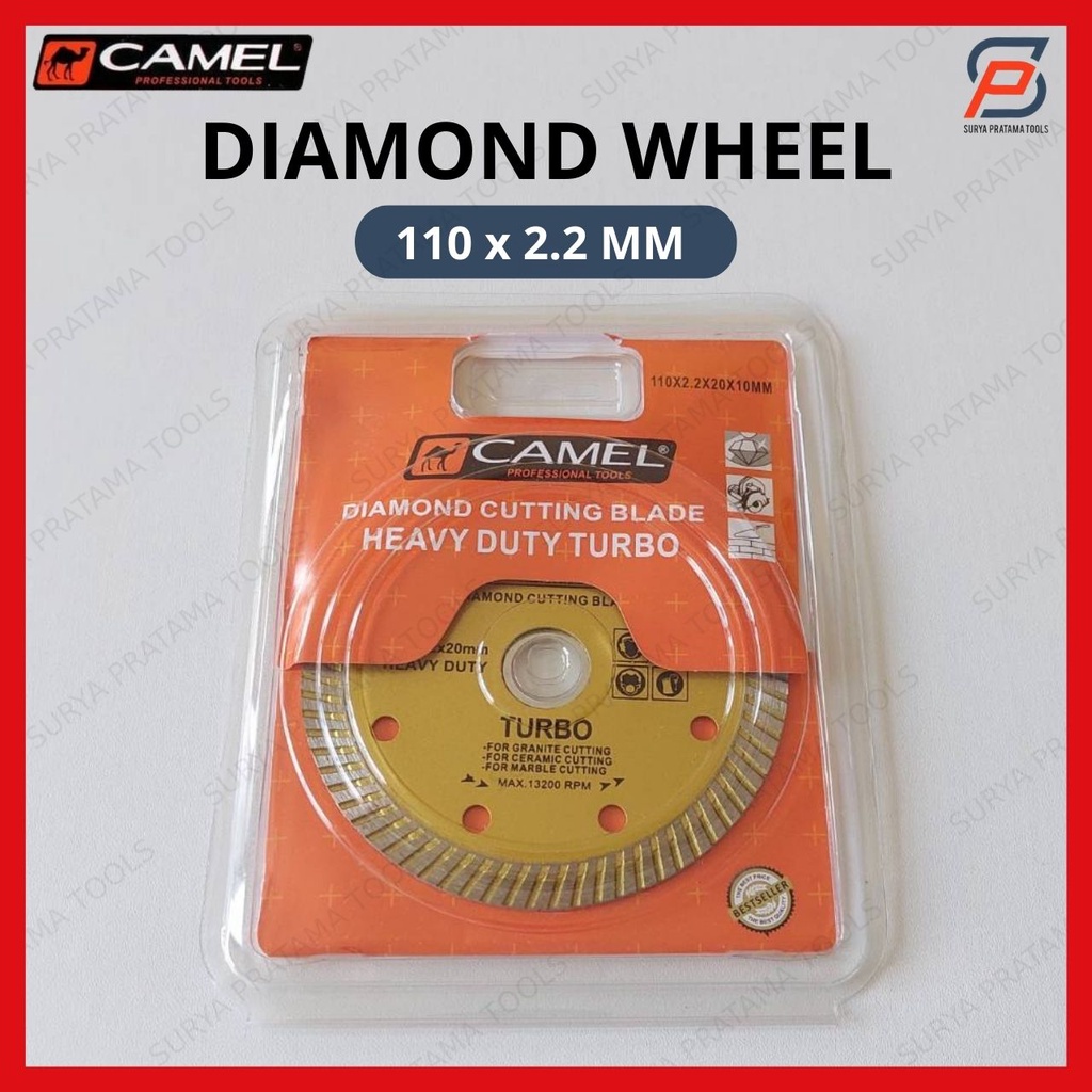 Jual Diamond Wheel Camel Turbo 4" Inch Mata Gerinda Pisau Potong ...