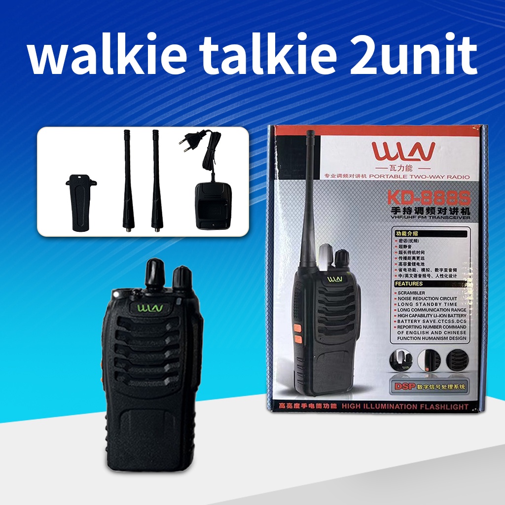 Jual Handy Talky HT WLN 888S UHF TWO WAY RADIO Hitam walkie talkie 2 UNIT | Shopee Indonesia