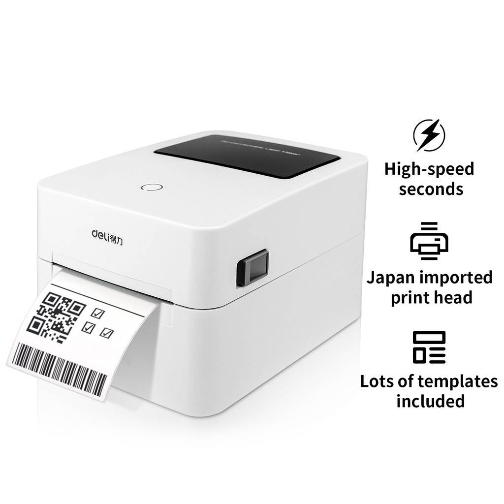 Jual Deli Thermal Label Printer Mesin Pencetak Kertas Thermal DL-740CS ...