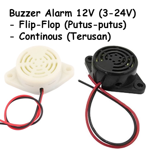 Jual Buzzer High Quality 3 - 24V Active Continuous Alarm 12V Aktif ...