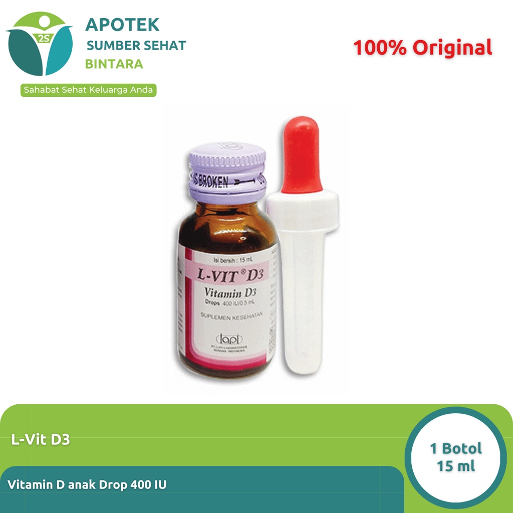 Jual Teorol/L-Vit Vitamin D Drop 400 IU | Shopee Indonesia