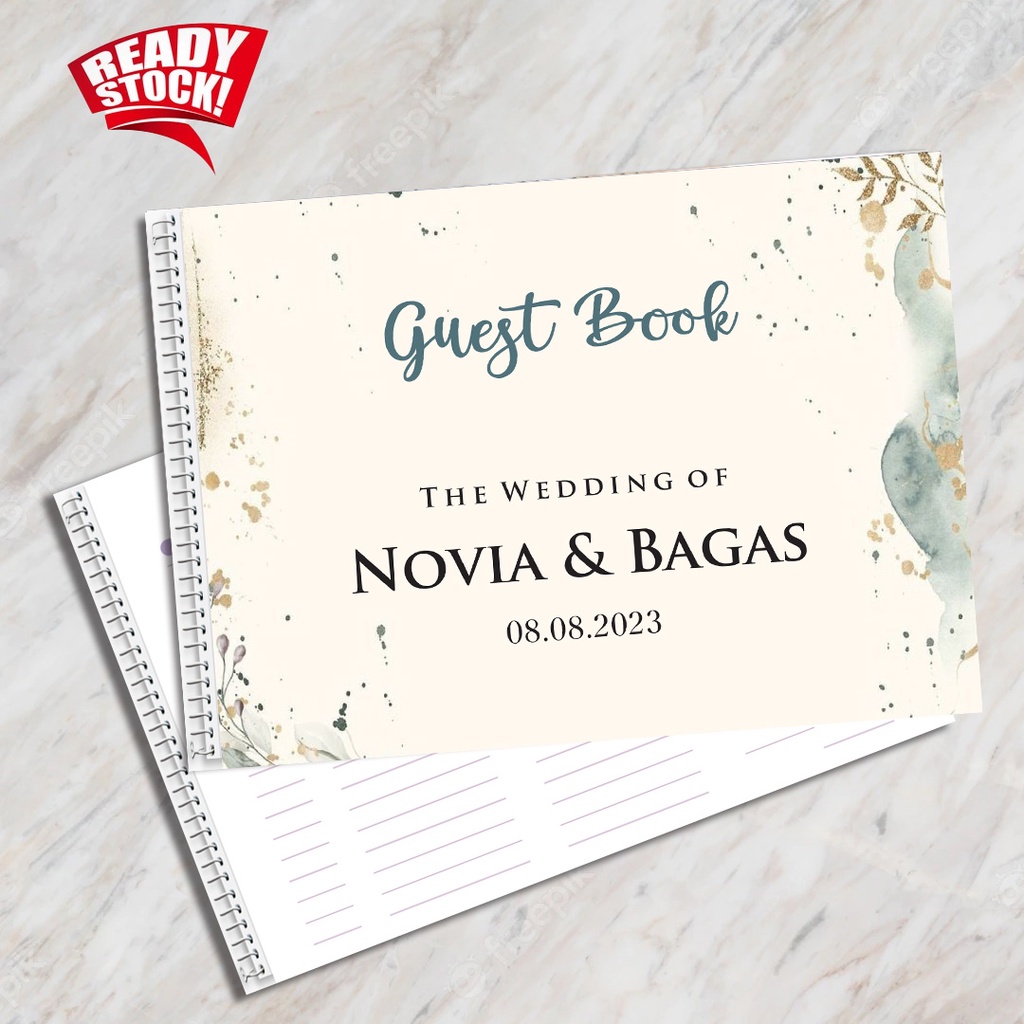 Jual Buku Tamu Pernikahan CUSTOM / wedding Guest Book / wedding book ...