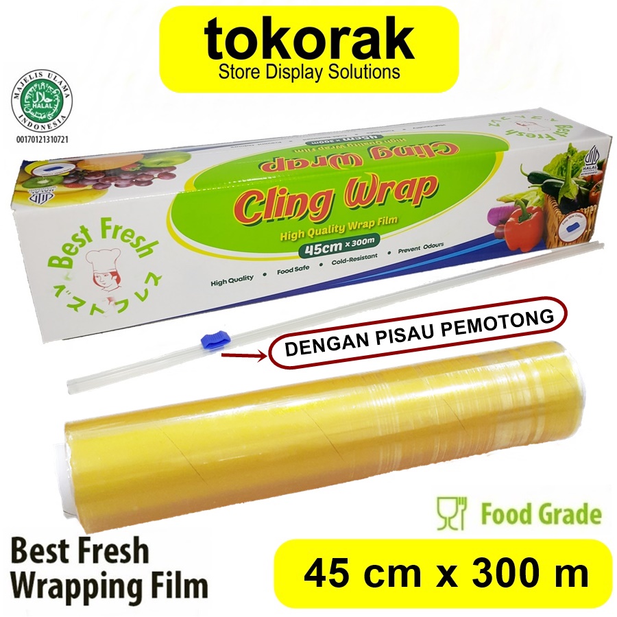 Jual BEST FRESH CLING WRAP 45 CM x 300 M BESTFRESH PLASTIK WRAPPING ...