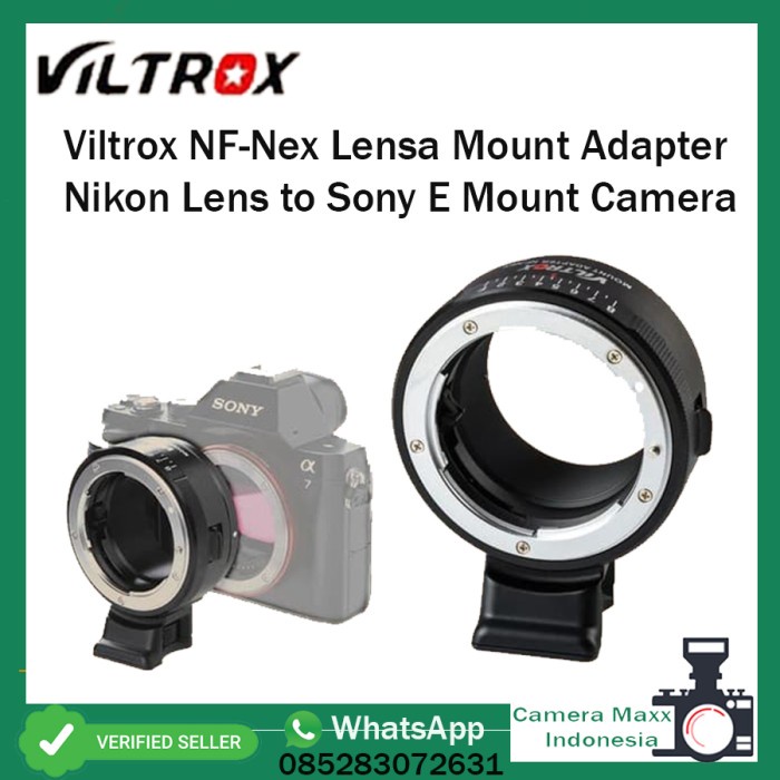 Jual VILTROX NF-NEX LENSA MOUNT ADAPTER NIKON LENS TO SONY E MOUNT ...