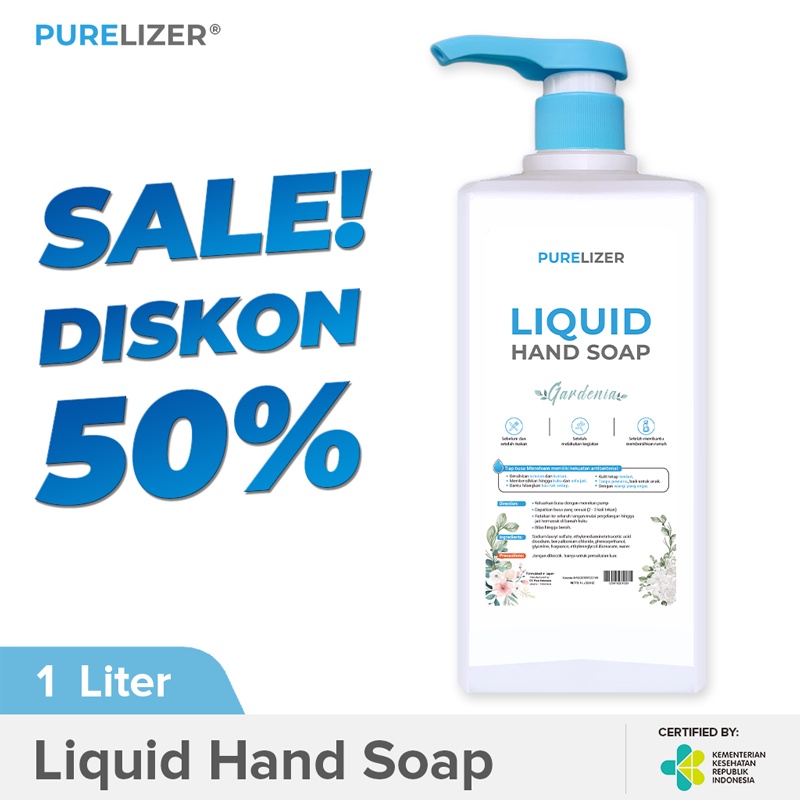 Jual PURELIZER Liquid Hand Soap 1 Liter Sabun Cuci Tangan Hand Wash ...