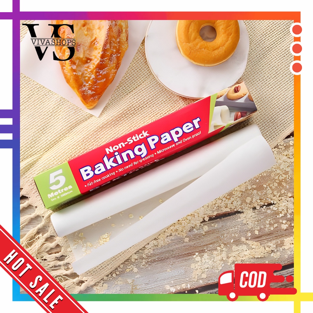 Jual Baking Paper Ukuran 5 Meter Dekorasi Baking / Kertas Baking ...