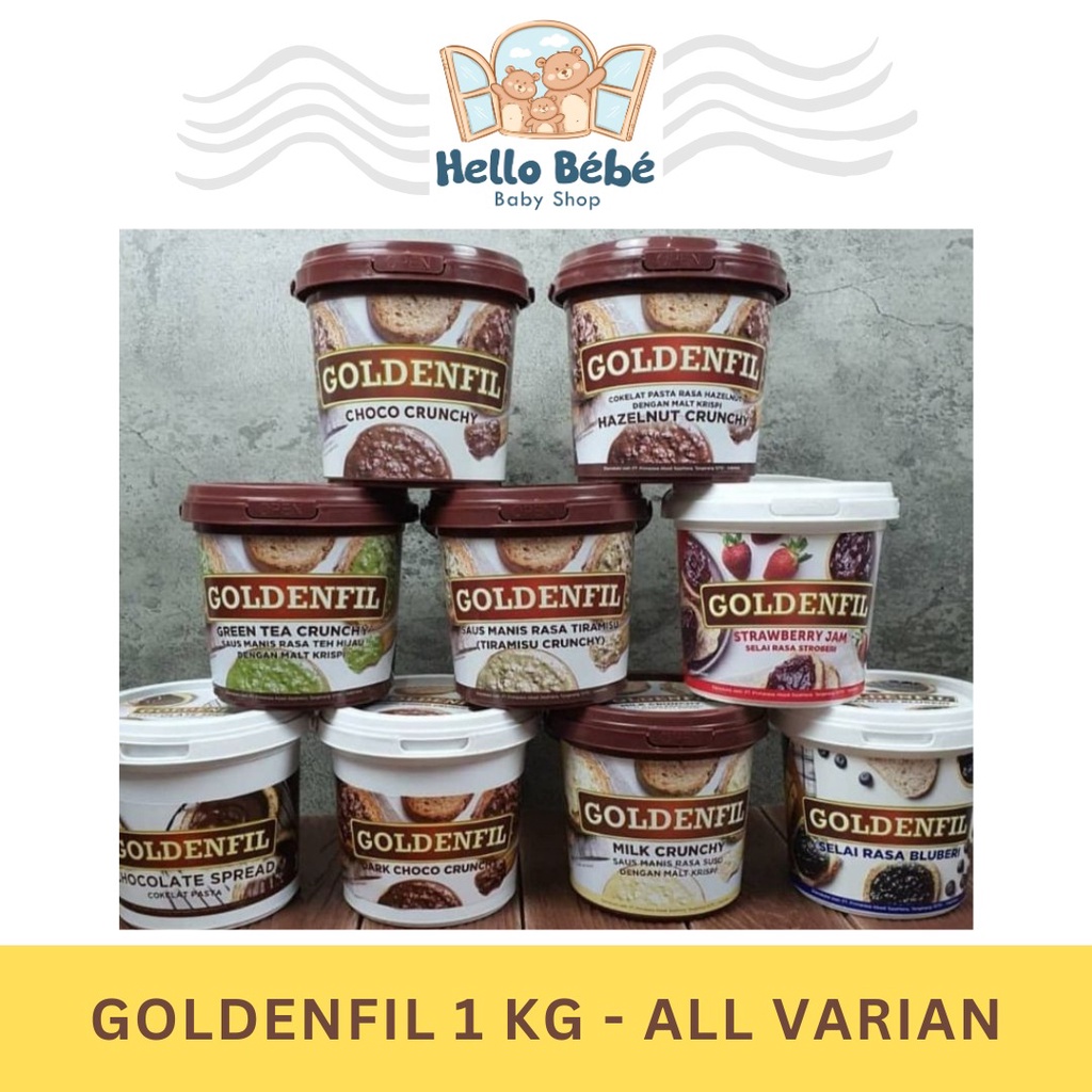 Jual GOLDENFIL CHOCO CRUNCHY CHEESE HAZELNUT TIRAMISU MILK SPREAD ...