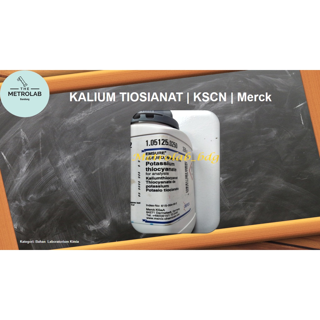 Jual Kalium Tiosianat | KSCN | 250 gram | Pro Analisis | Merck, 99,98% ...