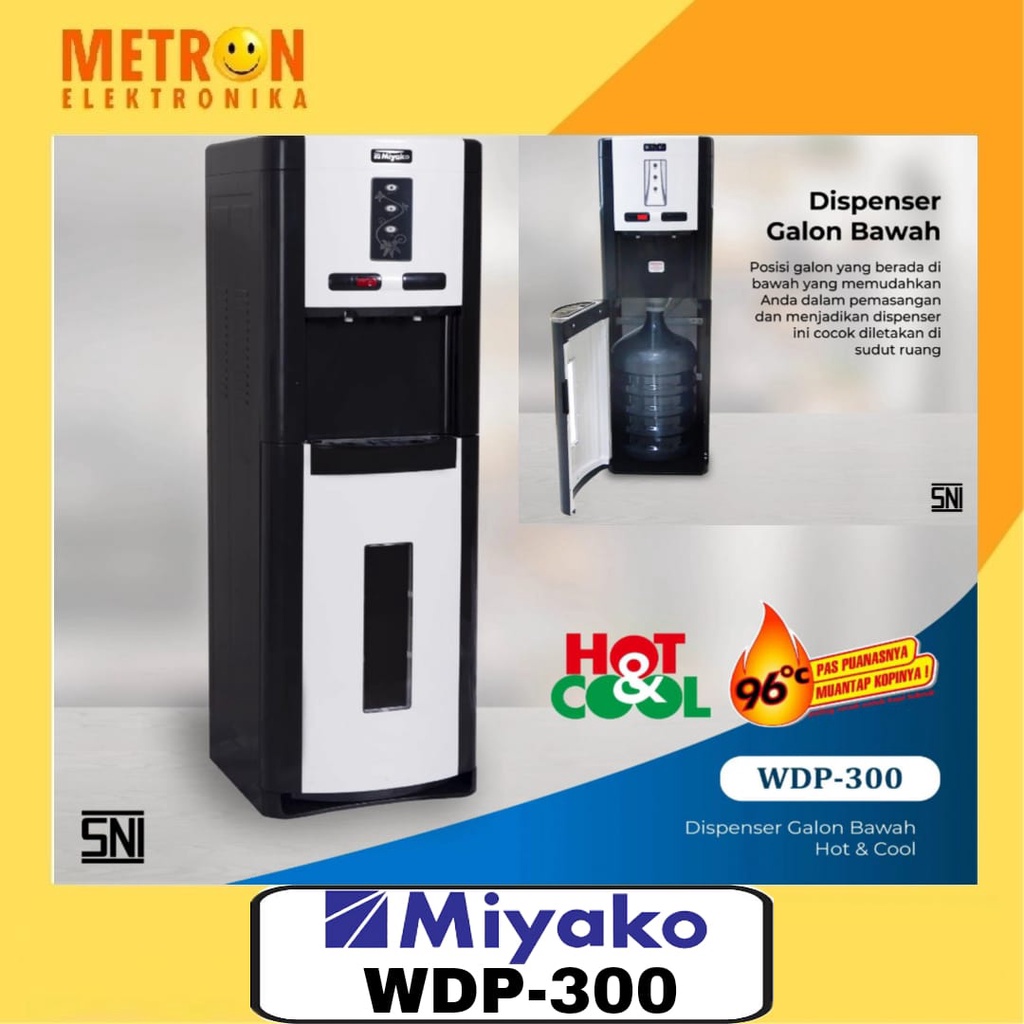 Jual MIYAKO WDP 300 H DISPENSER / GALON BAWAH / WDP300H | Shopee Indonesia