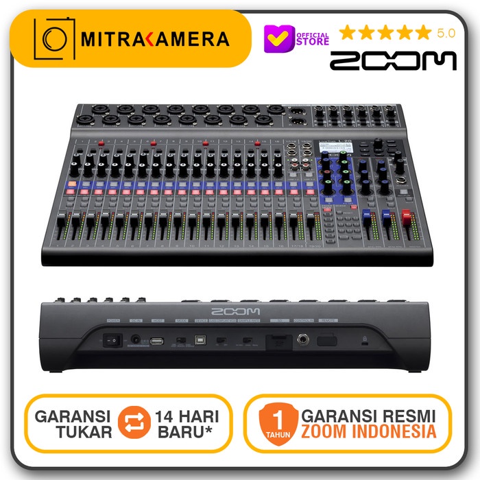 Jual Zoom LiveTrak L-20 - 20-Input Digital Mixer & Multitrack Recorder ...