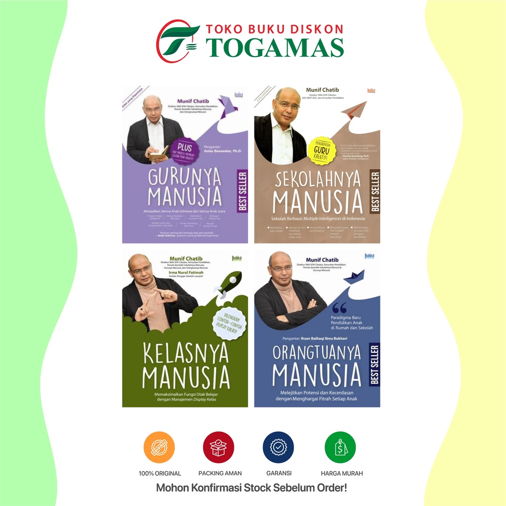 Jual Original Buku Gurunya Manusia Sekolahnya Manusia Kelasnya Manusia Orangtuanya