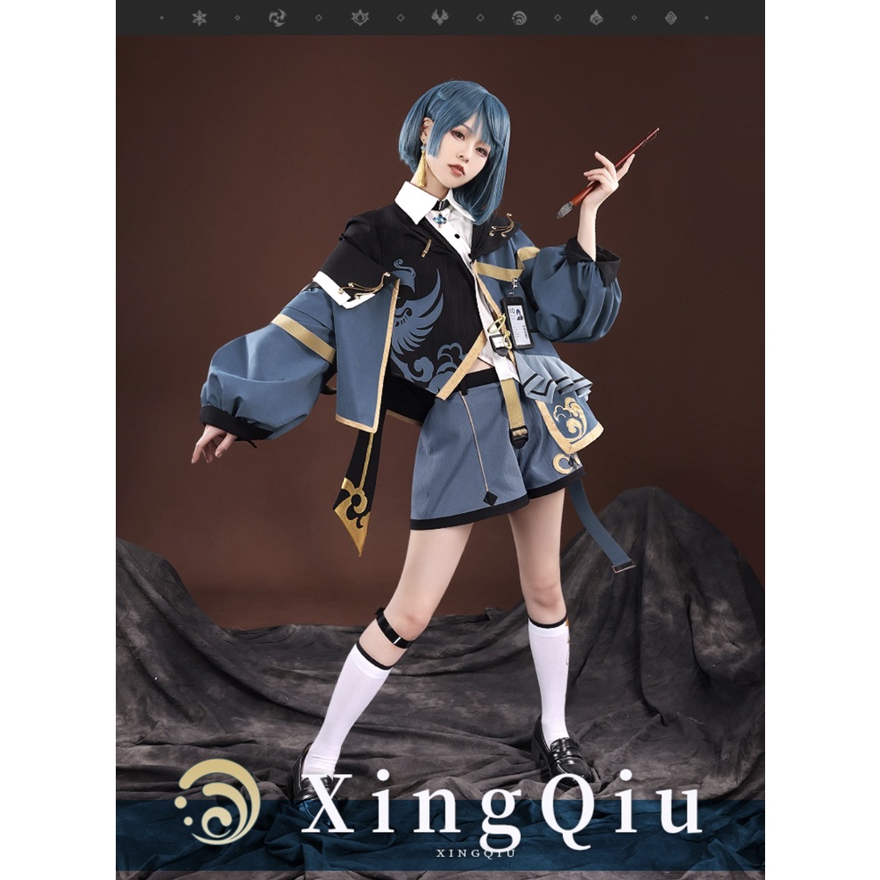 Jual PRE-SALE Game Genshin Impact Xingqiu Cosplay Costume Xing Qiu ...