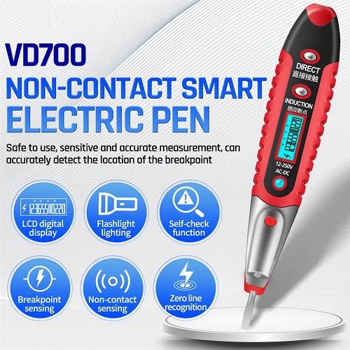 Jual Tespen Digital Non-Contact VD700 Electric Tester Pen Induction ...