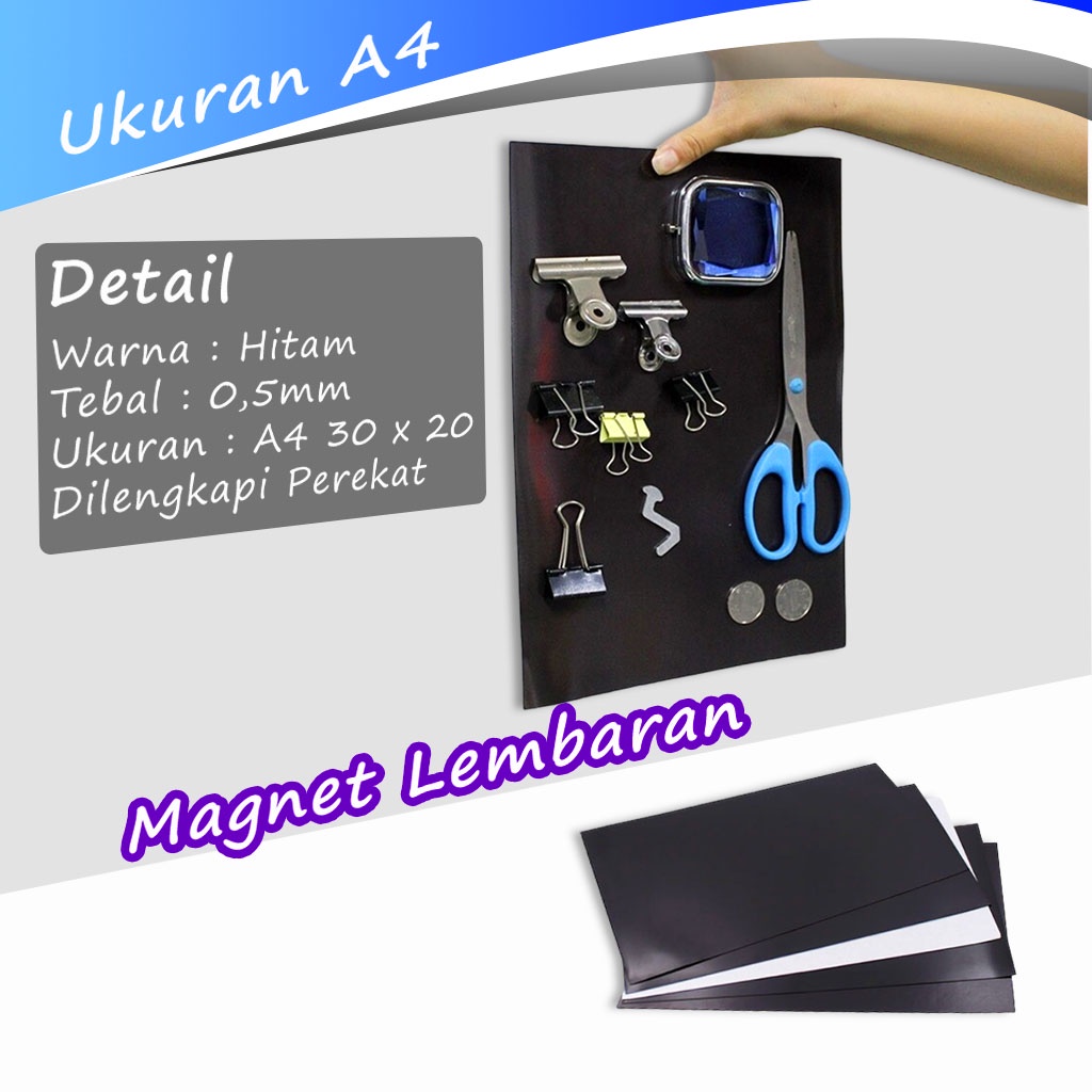 Jual Magnet Lembaran A4 Tebal 0.5mm Magnet Lembaran Sheet Ukuran A4 ...