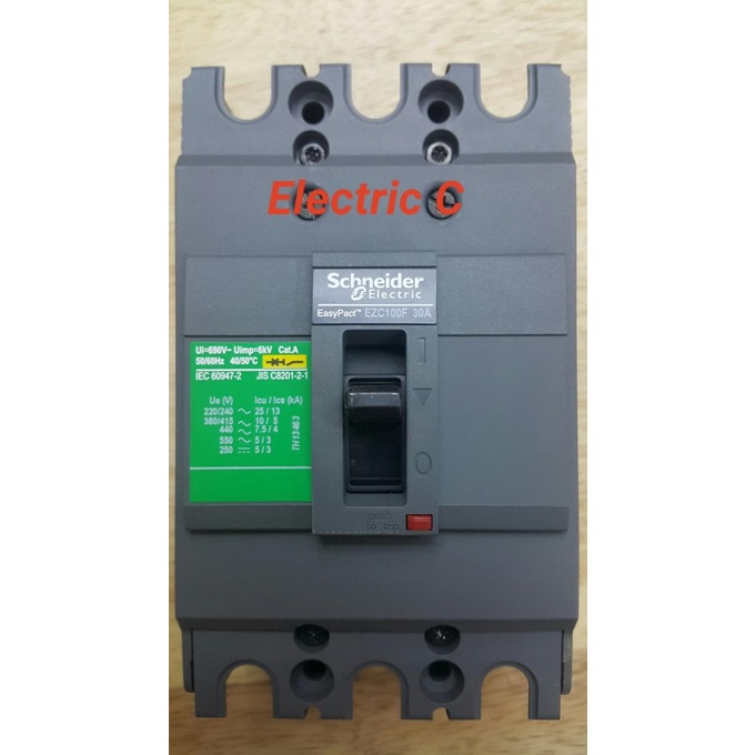 Jual Schneider Electric / Merlin Gerin / MCCB EZC 100 F / NFB 3phase 30 ...