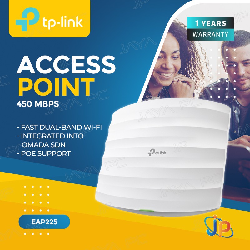Jual TP-LINK EAP225 AC1350 MU-MIMO Gigabit N Ceiling Mount Access Point ...