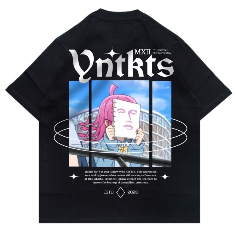 Jual Kaos Meme YNTKTS anime keren | katun Combed 24s | Shopee Indonesia