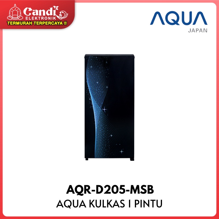 Jual AQUA Kulkas 1 Pintu Net Capacity 165 Liter Motif warna Biru Semi Auto Defrost AQR-D205-MSB ...