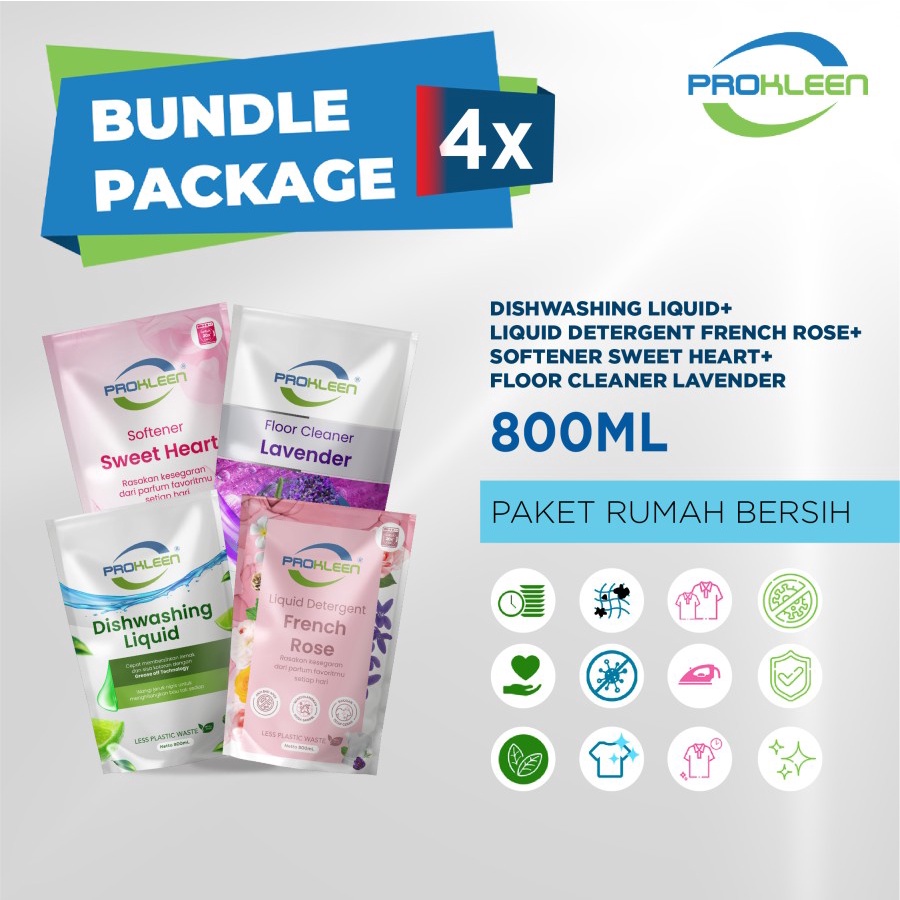 Jual [BUNDLE] Floor + Dishwashing Liquid + Deterjen Cair + Softener ...