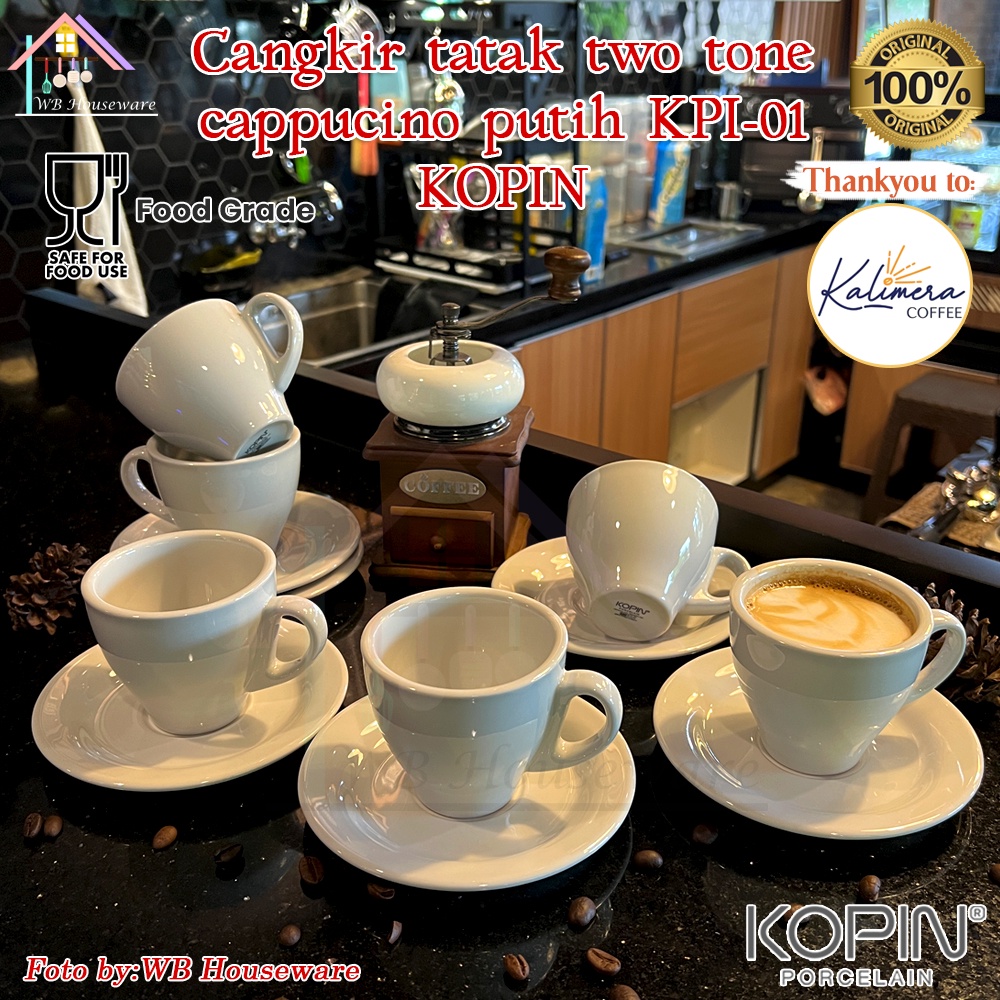 Jual cangkir kopi set 6 pasang / tea cup / gelas cappucino / KPI-01 ...