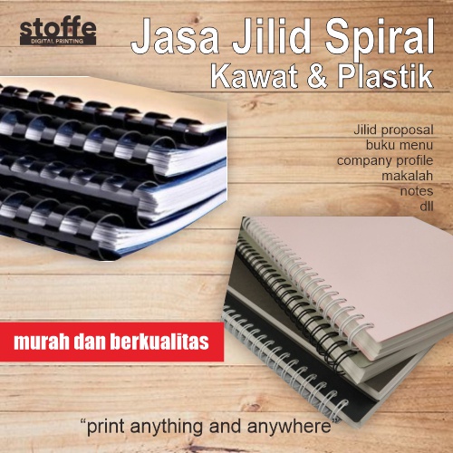 Jual Jilid Ring Spiral Kawat dan Spiral Plastik / Finishing | Shopee ...
