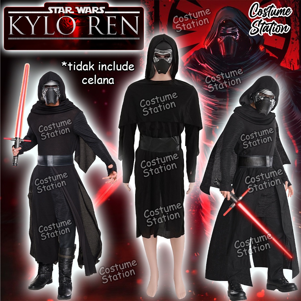 Jual Kostum Star Wars Kylo Ren / Costume The Force Awakens Sith Lord ...