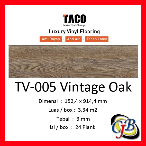 Jual Vinyl Taco 3mm TV-005 Vintage Oak | Shopee Indonesia