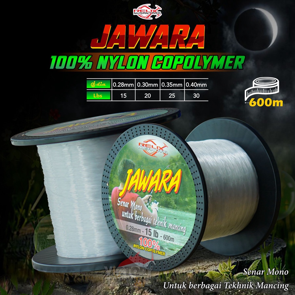 Jual EXTRA BONUS | RELIX NUSANTARA JAWARA CLEAR 600 METER SENAR NYLON ...