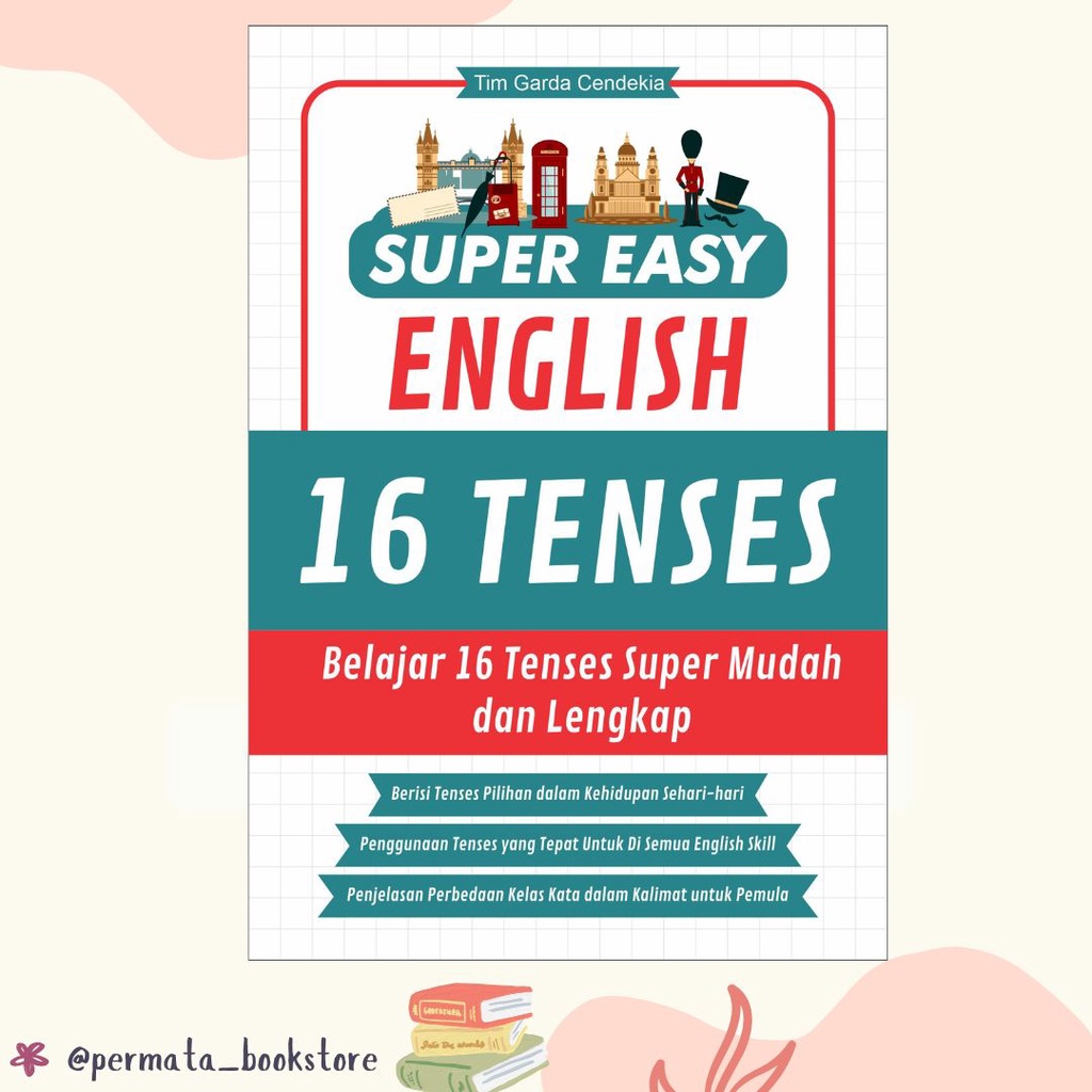 Jual Buku Inggris : Super Easy English 16 Tenses | Shopee Indonesia