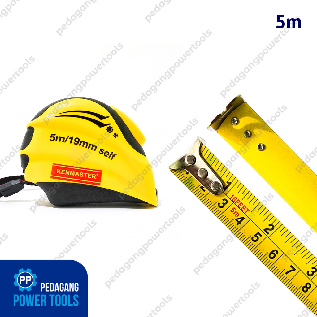 Jual KENMASTER METERAN 5 METER AUTO SELF LOCK ALAT UKUR ROLL METER 5M ...