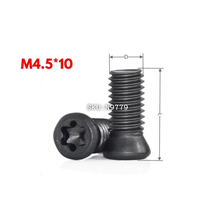 Jual Screw M4.5x10 Sekrup Torx Baut Kepala Bintang Ukuran M4.5 x 10mm ...