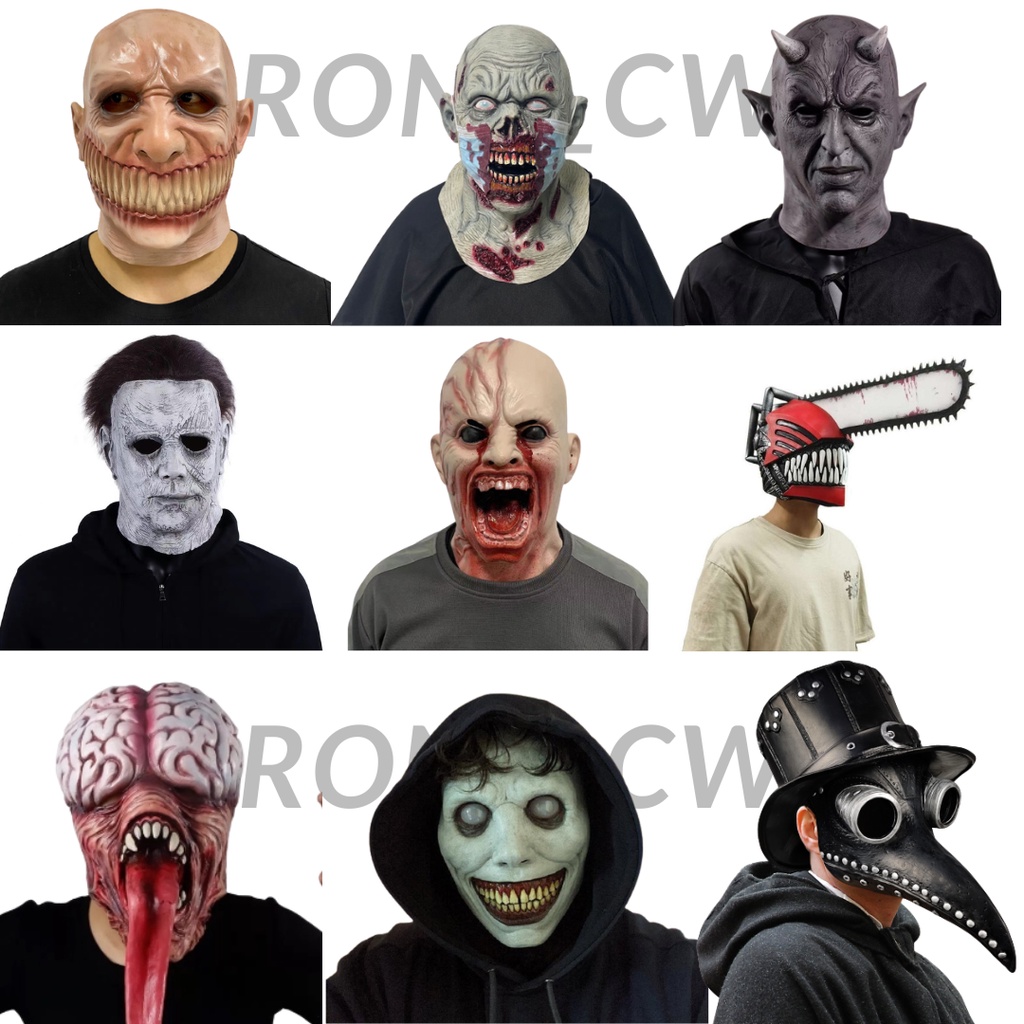 Jual Topeng Halloween/Aneka topeng cosplay seram ready stok | Shopee ...