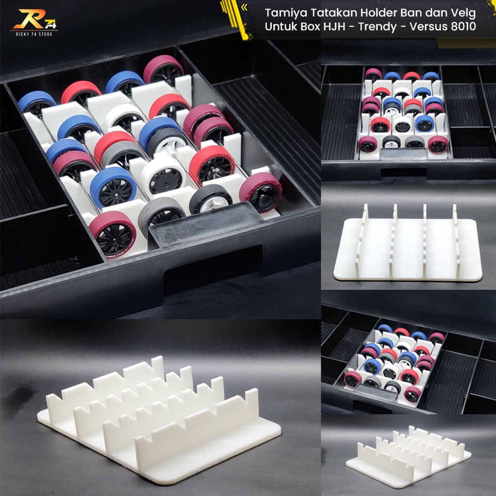 Jual Tamiya Tatakan Holder Ban Velg Tamiya Laci Box HJH Trendy Meiho ...