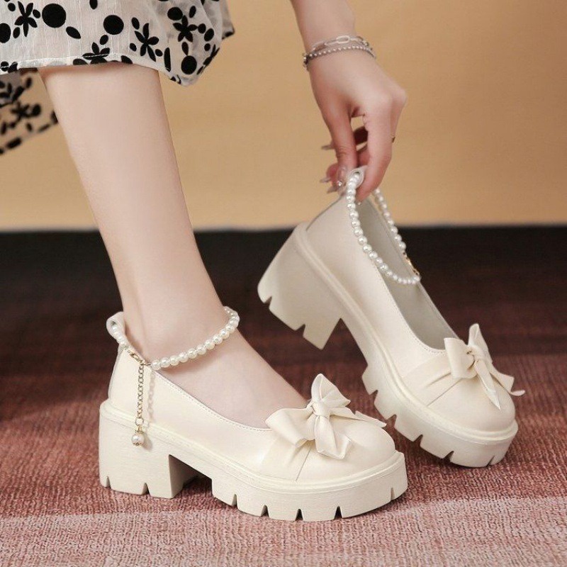 Jual FINDAL Marry Jane Shoes Wanita Sepatu Docmart Pearl Cewek Kasual ...