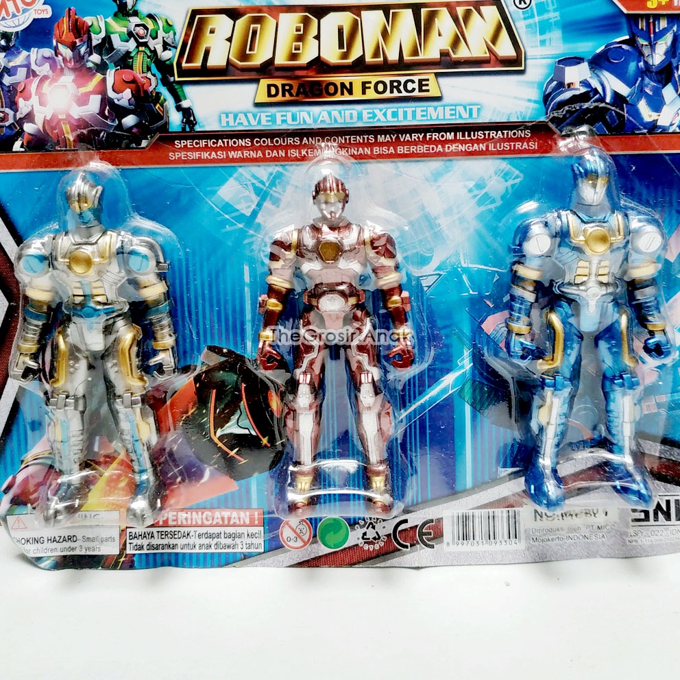 Jual TGA Mini Action Figure Roboman Dragon Force MC501 | Shopee Indonesia