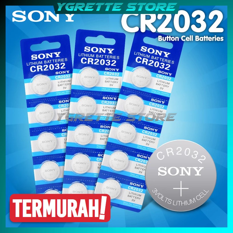 Jual YGRETTE - BATERAI CR2032 SONY ORIGINAL ASLI TERMURAH GROSIR BATRE ...