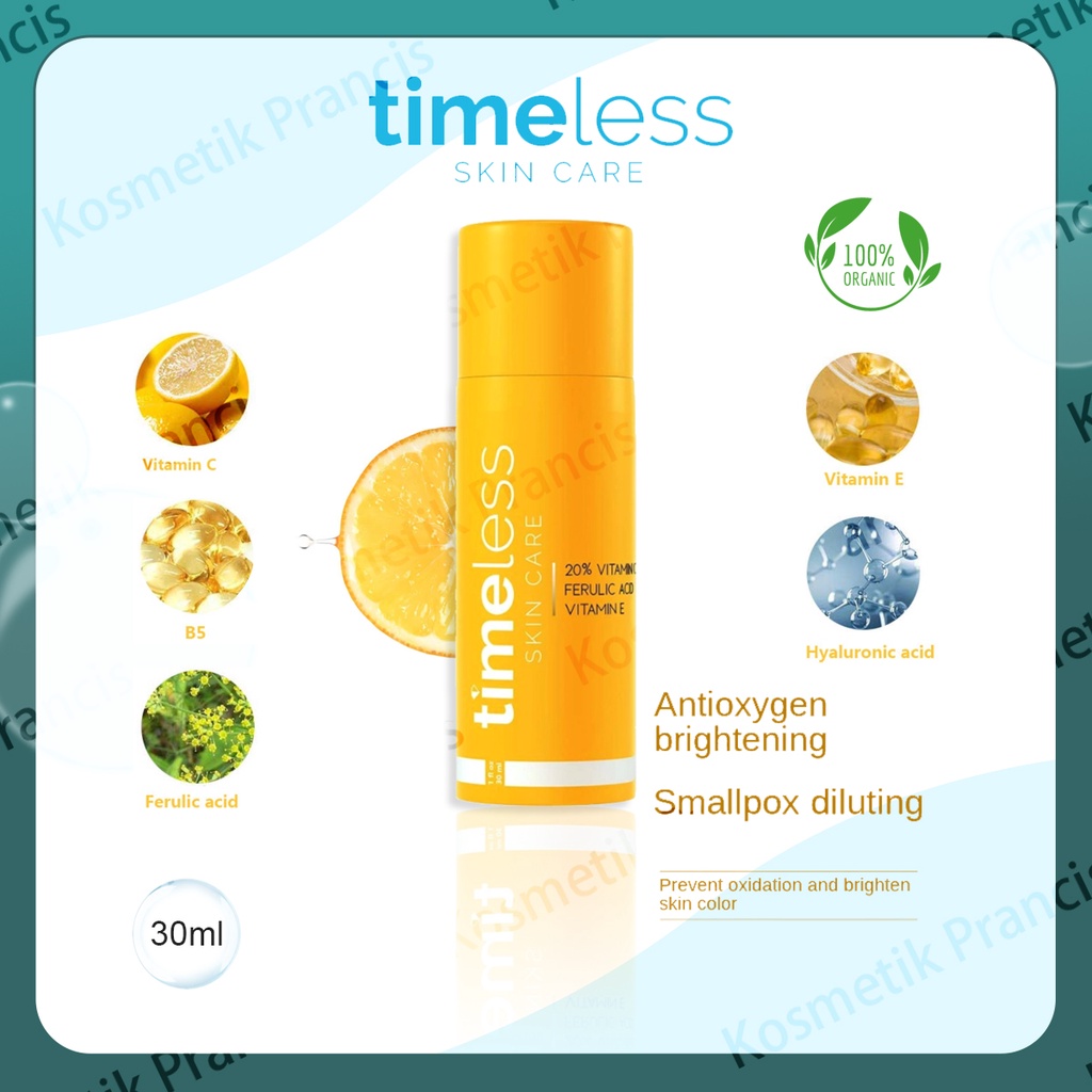 Jual Timeless Vitamin C Serum Abadi 20 Cef 30ml Skin Care Vitamin C