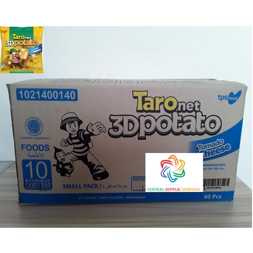 Jual Taro Net 3D Potato Snack [20gram/40pcs /1 karton ] | Shopee Indonesia