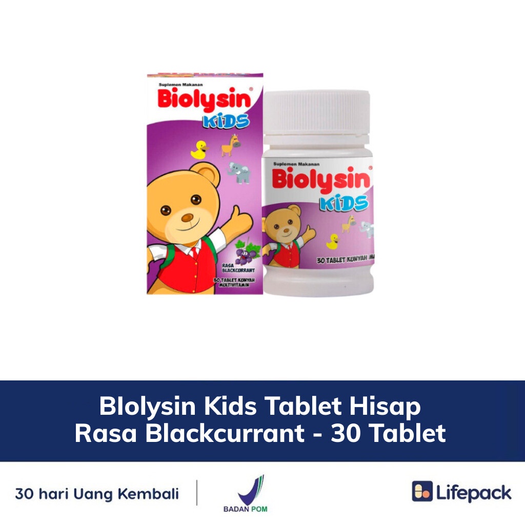 Jual Biolysin Kids - 30 Tablet - Vitamin Tablet Hisap Anak - LIFEPACK ...