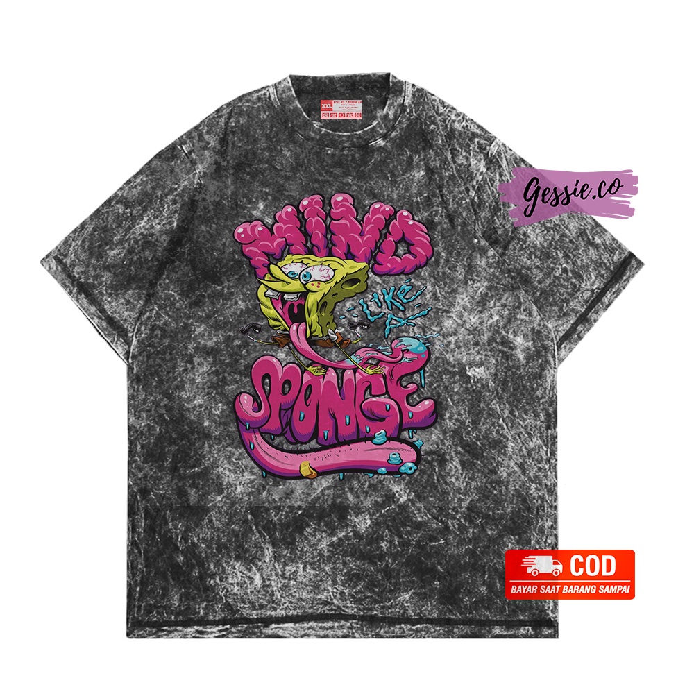 Jual Baju Spongebob comics Oversize Washed | Shopee Indonesia