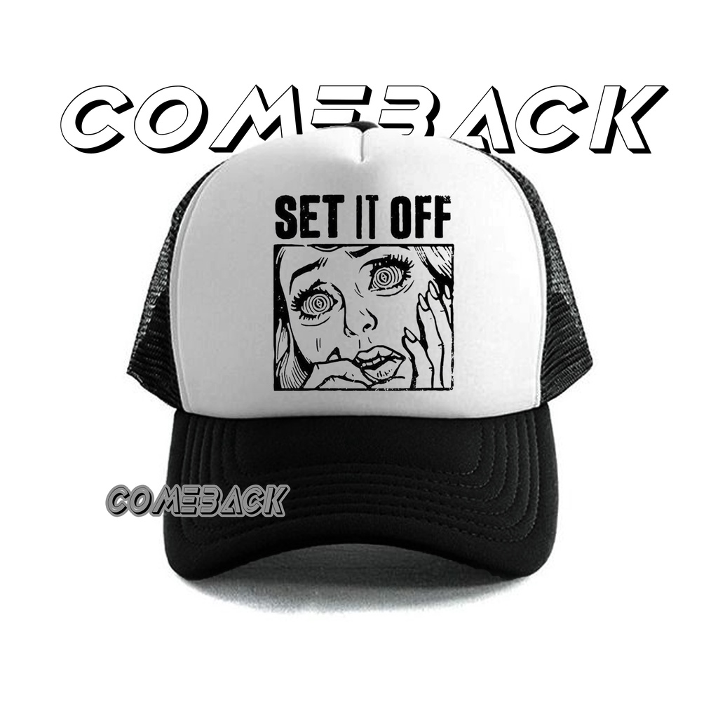 Jual Topi Jaring SET IT OFF - Topi Trucker - Topi jaring Pria - Topi ...