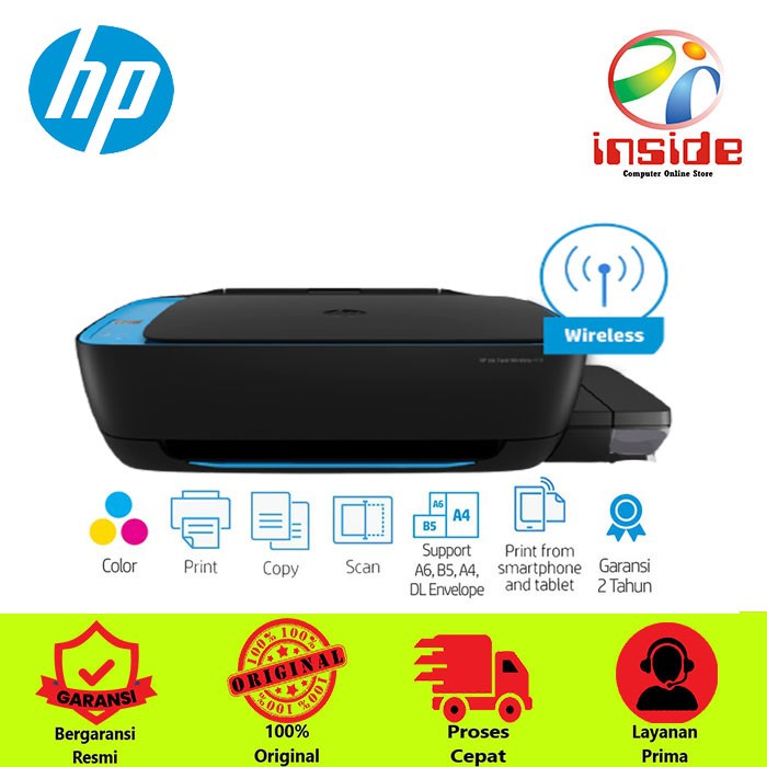Jual PRINTER HP INK TANK 419 PRINT SCAN COPY WIRELESS_INFUS ORIGINAL ...
