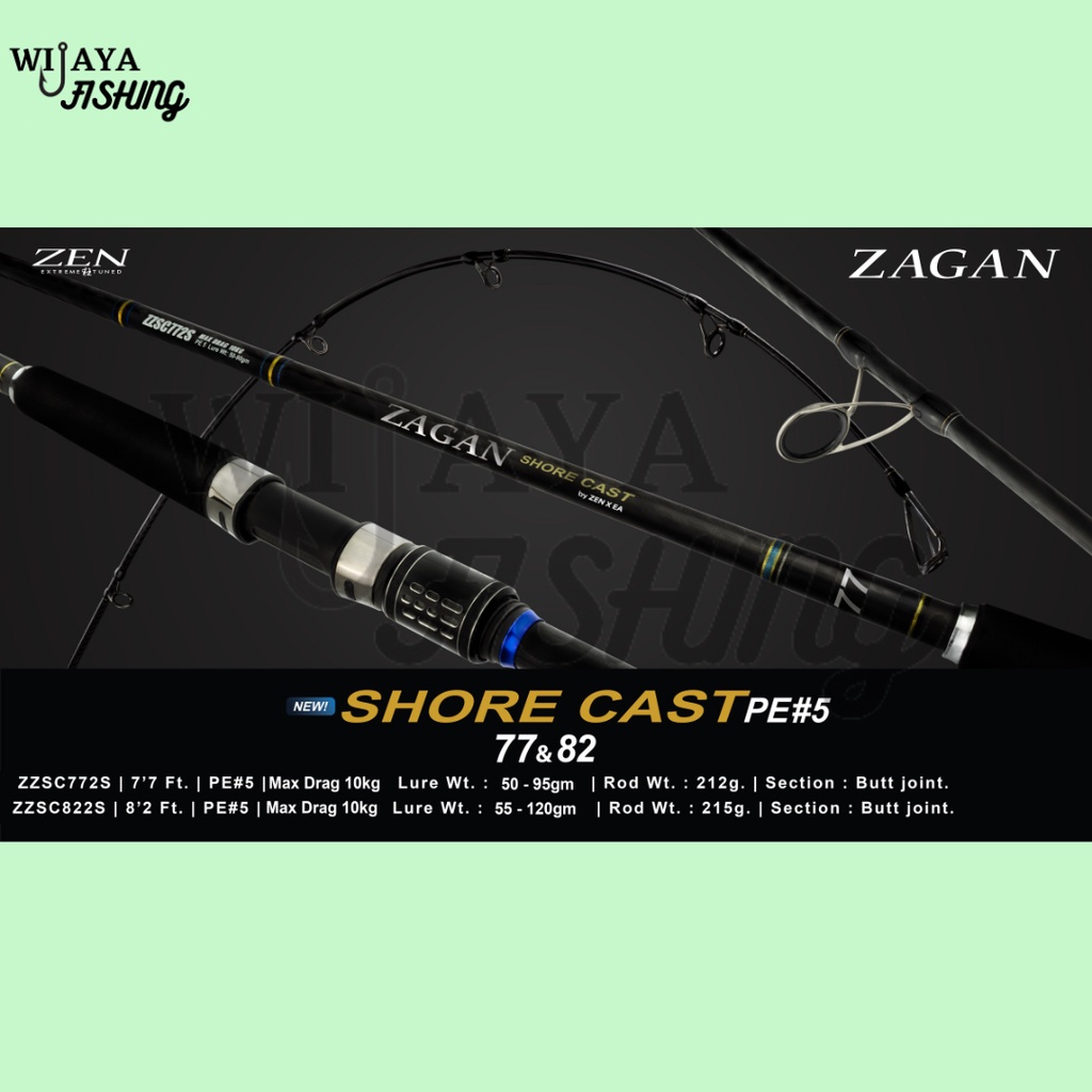 Jual Wijayafishing Joran Zen Zagan ROD ZEN XEA ZAGAN SHORE CAST PE5 ...
