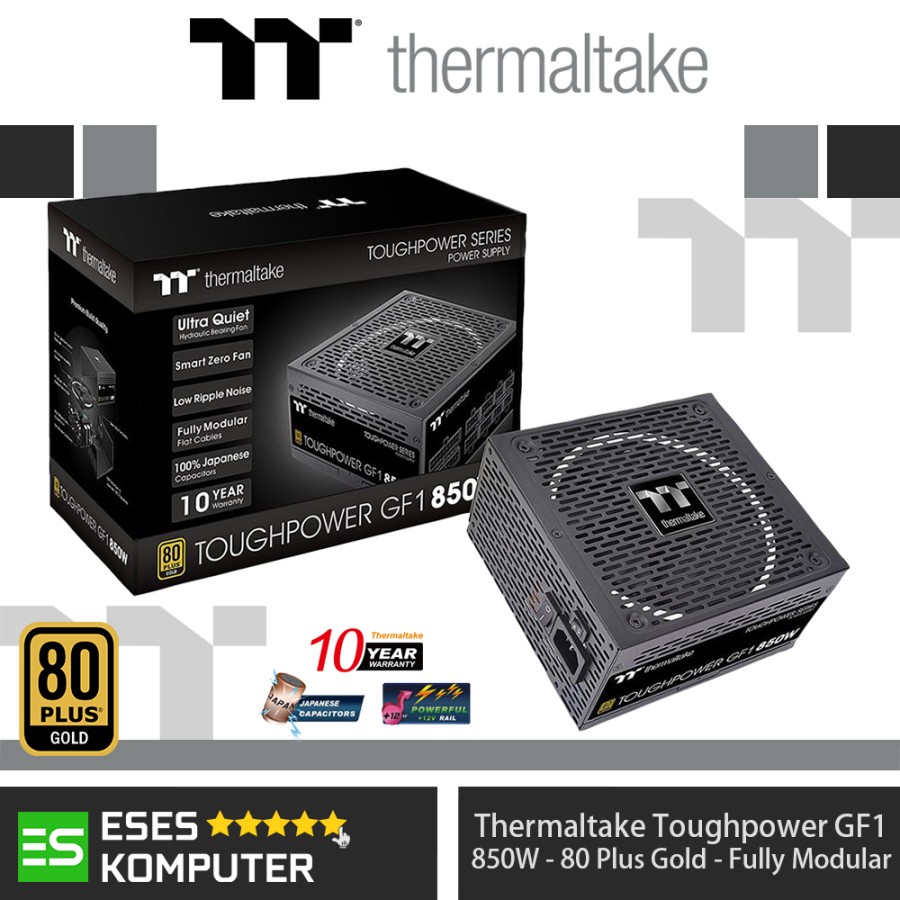 Jual PSU Thermaltake Toughpower GF1 Black 850W 80 Plus Gold Fully Modular | Shopee Indonesia