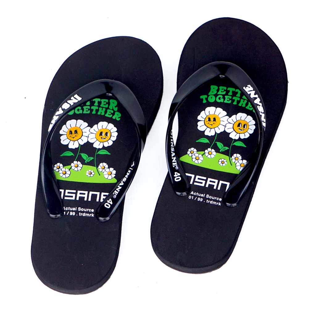 Jual INSANELTD. Sandal Spon Distro ISN Sun Flower | Sendal Jepit Distro ...